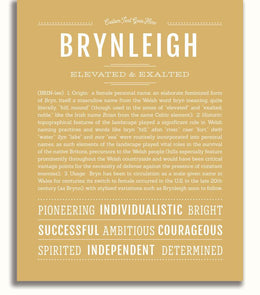 Brynleigh | Name Art Print – Name Stories