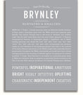Brynley | Name Art Print – Name Stories