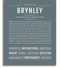 Brynley | Name Art Print – Name Stories