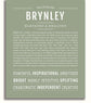 Brynley | Name Art Print – Name Stories