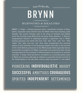Brynn | Name Art Print – Name Stories