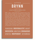 Name Stories® | Personalized Name Meaning Art Prints – Brynn