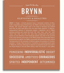 Name Stories® | Personalized Name Meaning Art Prints – Brynn
