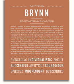 Brynn | Name Art Print – Name Stories