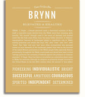 Brynn | Name Art Print – Name Stories