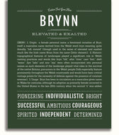 Brynn | Name Art Print – Name Stories