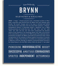 Brynn | Name Art Print – Name Stories