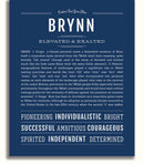 Brynn | Name Art Print – Name Stories