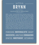 Brynn | Name Art Print – Name Stories