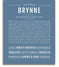 Brynne | Name Art Print – Name Stories