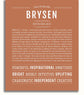 Brysen | Name Art Print – Name Stories