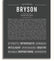 Bryson | Name Art Print – Name Stories