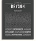Bryson | Name Art Print – Name Stories
