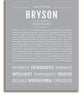 Bryson | Name Art Print – Name Stories