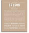 Bryson | Name Art Print – Name Stories