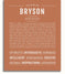 Bryson | Name Art Print – Name Stories