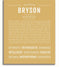 Bryson | Name Art Print – Name Stories