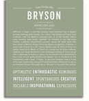 Bryson | Name Art Print – Name Stories