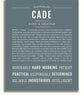 Cade | Name Art Print – Name Stories