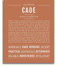 Cade | Name Art Print – Name Stories