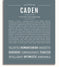 Caden | Name Art Print – Name Stories