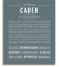 Caden Personalized Name Meaning Art Prints – Name Stories