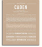 Caden | Name Art Print – Name Stories