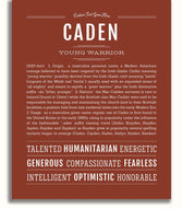 Caden | Name Art Print – Name Stories