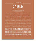Caden | Name Art Print – Name Stories