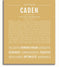 Caden | Name Art Print – Name Stories