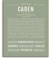 Caden | Name Art Print – Name Stories