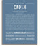 Caden Personalized Name Meaning Art Prints – Name Stories