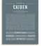 Caiden Personalized Name Meaning Art Prints – Name Stories