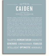 Caiden | Name Art Print – Name Stories