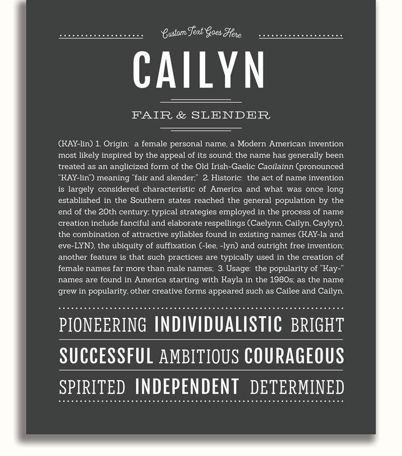 Cailyn | Name Art Print – Name Stories