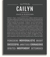 Cailyn | Name Art Print – Name Stories