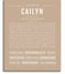 Cailyn Personalized Name Meaning Art Prints – Name Stories