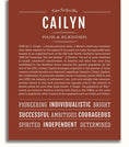 Cailyn | Name Art Print – Name Stories
