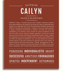 Cailyn | Name Art Print – Name Stories