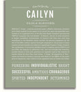 Cailyn | Name Art Print – Name Stories