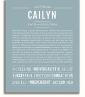 Cailyn | Name Art Print – Name Stories