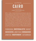 Cairo | Name Art Print – Name Stories