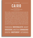 Cairo | Name Art Print – Name Stories