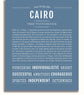 Cairo Personalized Name Meaning Art Prints – Name Stories