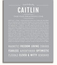 Caitlin | Name Art Print – Name Stories
