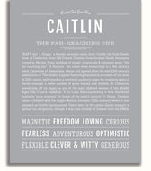 Caitlin | Name Art Print – Name Stories
