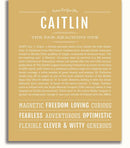 Caitlin | Name Art Print – Name Stories