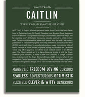 Caitlin | Name Art Print – Name Stories