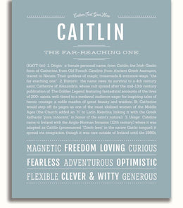 Caitlin | Name Art Print - Personalized Custom Gifts – Name Stories