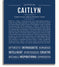 Caitlyn Personalized Name Meaning Art Prints – Name Stories